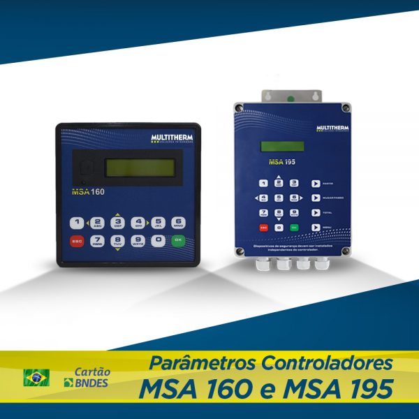 Parâmetros Controladores MSA 160 e MSA 195 | Multitherm