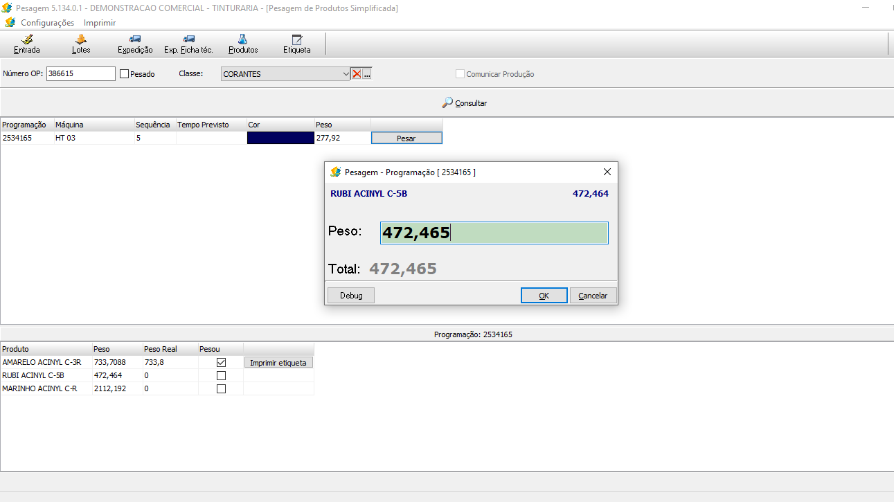 Módulo de pesagem assistida integrado ao Gestum | Multitherm